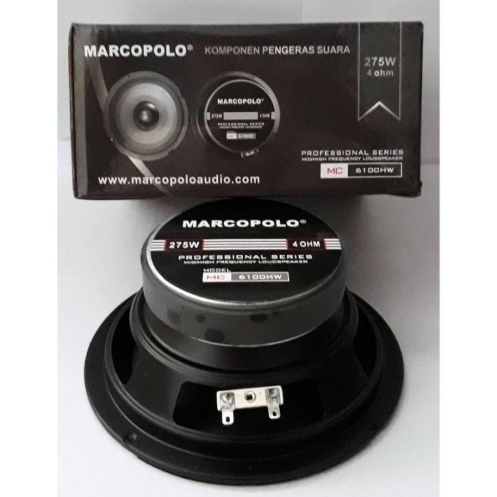 Jual Terpopuler Speaker Midrange 6 Inch Marcopolo 275 Watt 4 Ohm Line ...