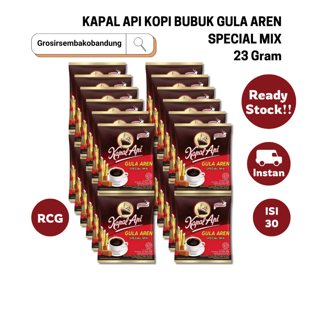 Jual KAPAL API KOPI BUBUK GULA AREN SPECIAL MIX RCG 10X23g - 3 Rcg - KOTA BANDUNG | Shopee Indonesia