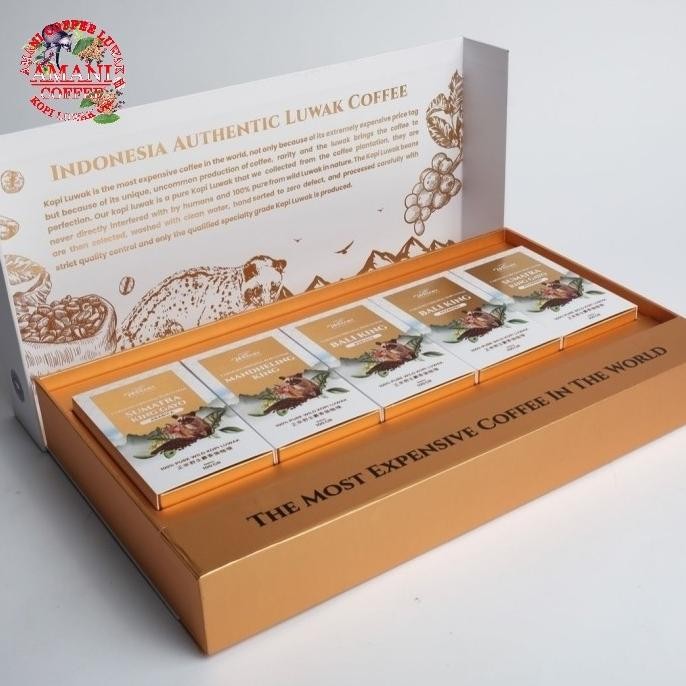 Jual Kopi Luwak Wild Indonesia Authentic Luwak Coffee Luxury Parcel Box ...