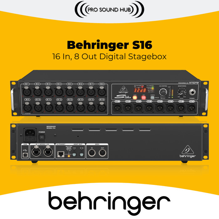 Jual Behringer S16 S-16 S 16 Digital Snake I/O Stagebox 16 Channel X32 ...