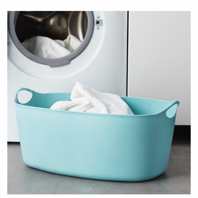 Jual Keranjang/Bak Laundry_Pakaian_Baju Fleksi In/Out Room Biru, 35 L ...