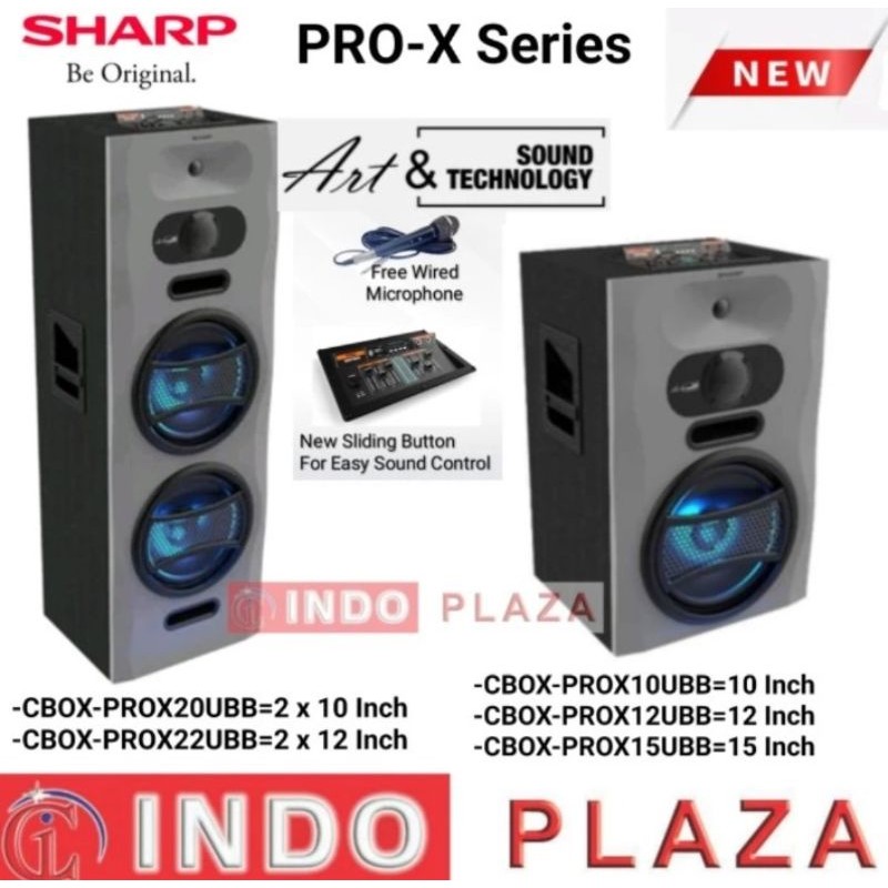 Jual SPEAKER SHARP CBOX-PROX SERIES 10UBB / 12UBB / 15UBB / 20UBB ...
