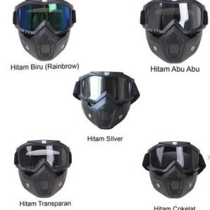 Jual TOPENG HELM KACAMATA MOTOR GOOGLE MASK PELINDUNG MUKA 2807T ...