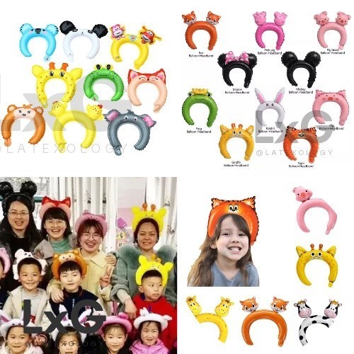 Jual Balon Foil Bando Karakter Hewan Koala Bunny Gajah Kodok Kelinci ...