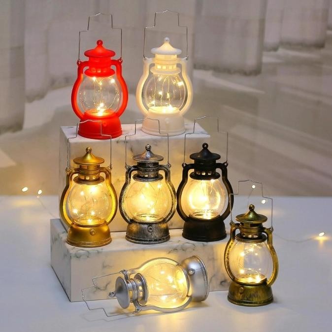 Jual Lampu Lentera LED Kawat Murah Dekorasi Minimalis Lampu Petromax ...