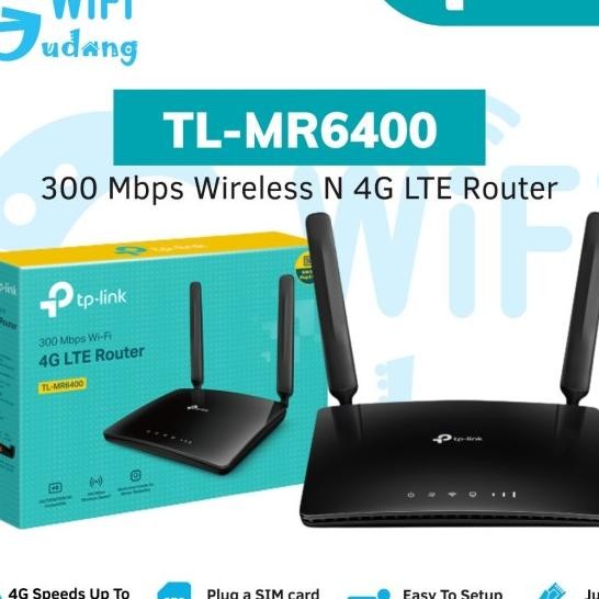Jual Tp-Link Tl-Mr6400 300Mbps Wifi N 4G Lte Router Build-In 4G Lte Em | Shopee Indonesia