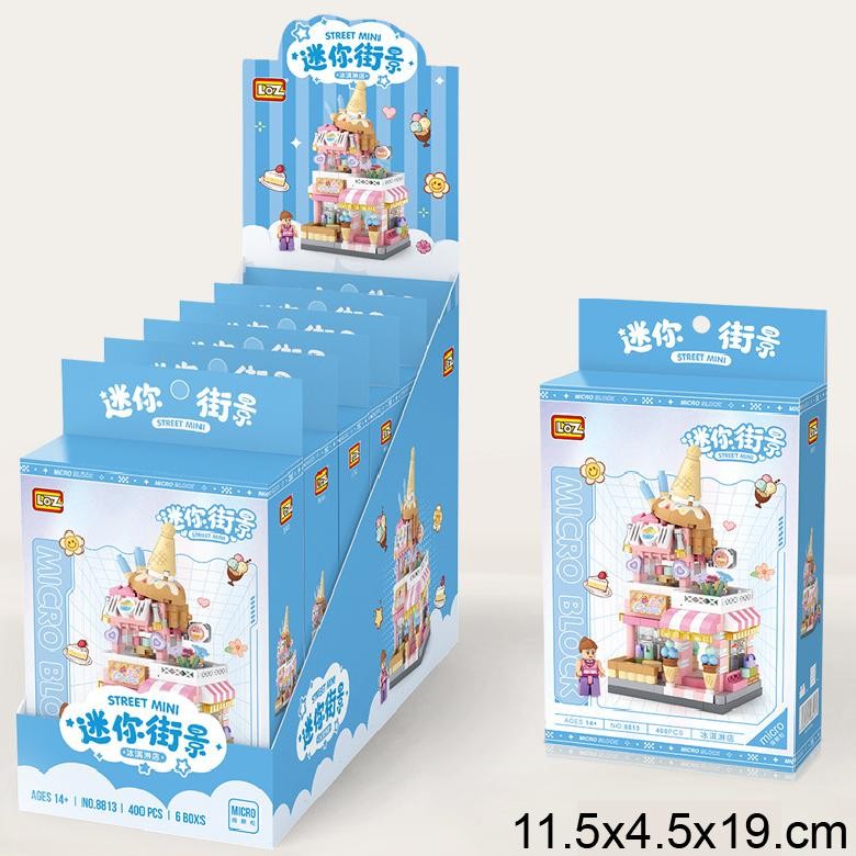Jual 8.8 Block City Loz New Mini Street Shop Seri City View Bricks Nano ...