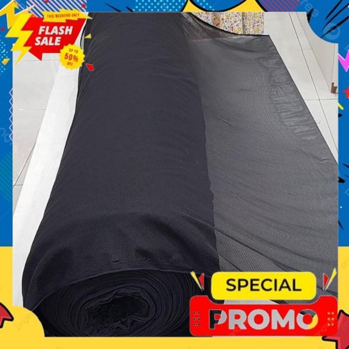 Jual SALE KAIN PENUTUP SALON SPEAKER HITAM KAIN JALA LEMES HITAM (HARGA ...