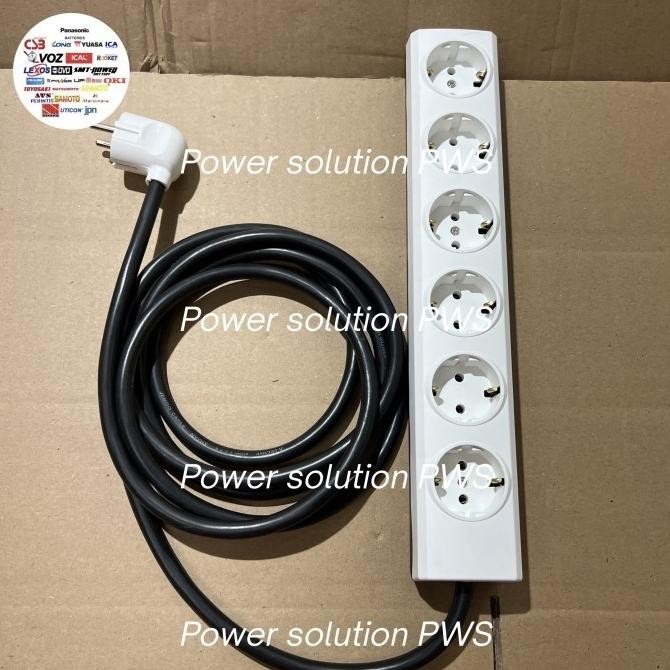 Jual Kabel listrik extension tambahan kabel 3M 3x2.5mm 6 Lubang Broco ...