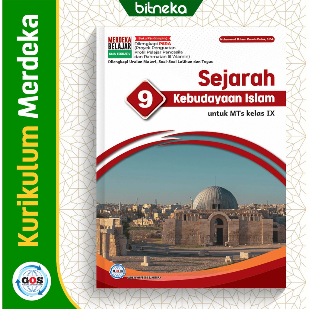 Jual Buku Siswa GOS Sejarah Kebudayaan Islam SKI MTs Kelas 9 K-Merdeka KMA-450 - Global Offset ...
