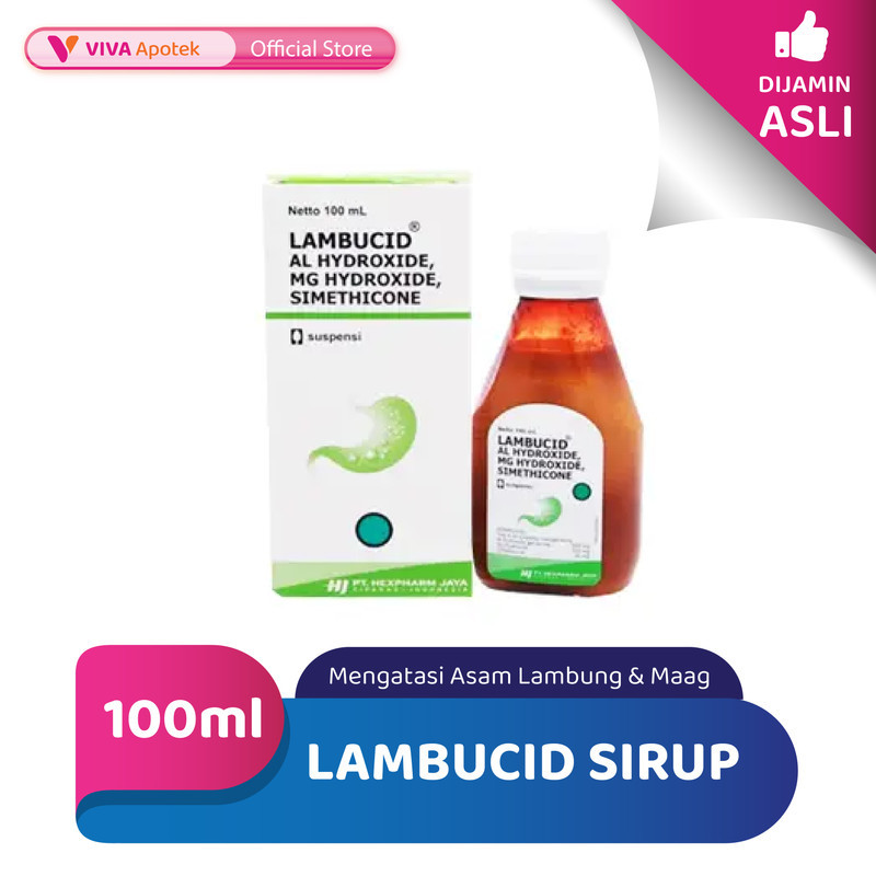Jual Lambucid Sirup Mengatasi Asam Lambung & Maag (100 ml) | Shopee ...