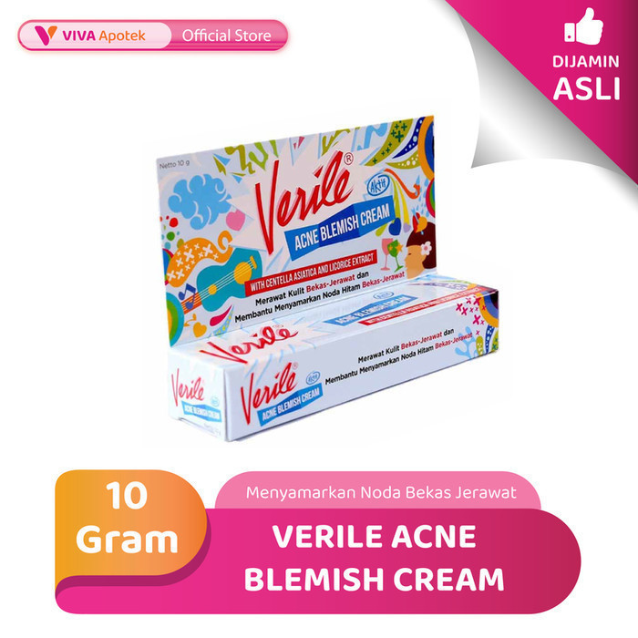 Jual Verile Acne Blemish Cream Menyamarkan Noda Hitam Bekas Jerawat (10 ...