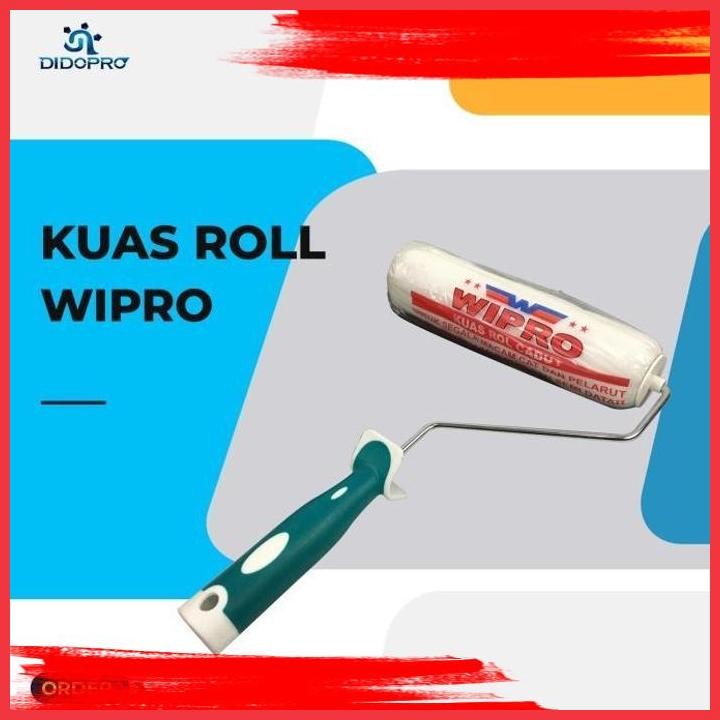 Jual (dido) kuas roll cat tembok / kuas cat roll gagang besar wipro ...