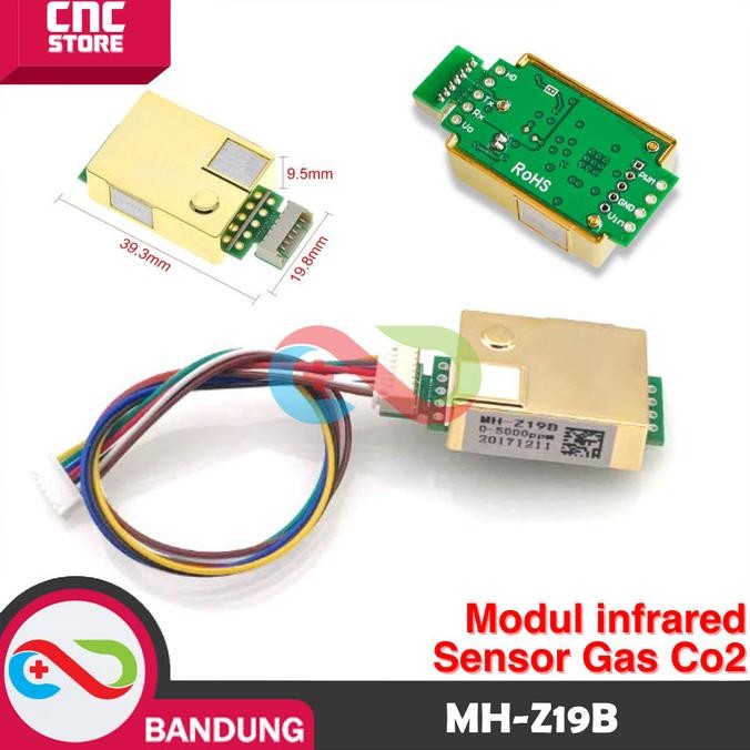 Jual MH-Z19 MH-Z19B MODUL INFRARED SENSOR GAS CO2 CARBON DIOXIDE-WITH CABLE | Shopee Indonesia