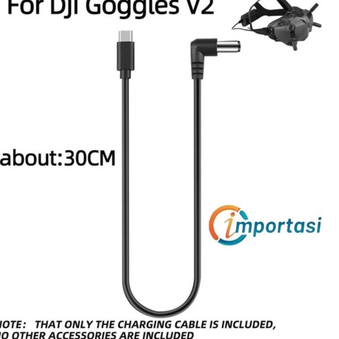 Jual POWER LINE CABLE PENDEK DJI GOGGLE V2 KABEL BATERAI SUPPLY BATTERY ...