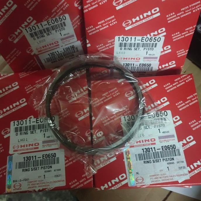 Jual RING PISTON HINO 500 ORIGINAL 13011-E0650 , Harga per 1pc Murah ...