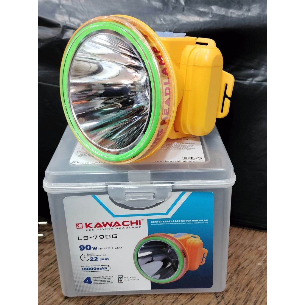 Jual Senter Kepala Selam Kawachi 90 Watt Hi Tech LED Super Terang LS ...
