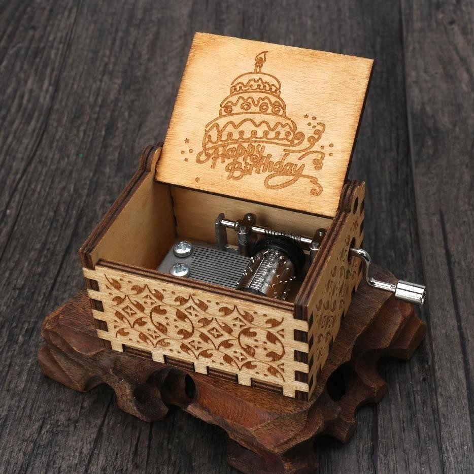 Jual Premium Kotak Musik Kayu Box Music Engraving Kayu Vintage Hadiah ...