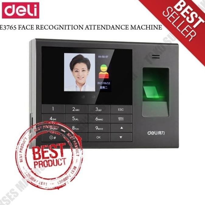 Jual Mesin Absensi Sidik Jari Deli E3765 - Finger Print Deli Sensor ...