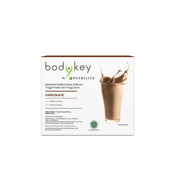 Jual NUTRILITE BODYKEY CHOCOLATE FLAVOUR ORIGINAL AMWAY 14 BKS | Shopee Indonesia