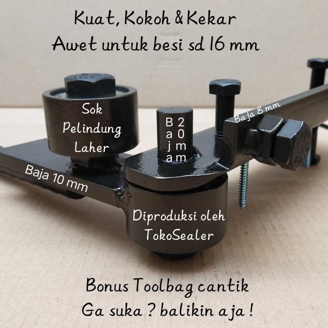 Jual Alat Tekuk Besi Sd 16 Mm Plus Pelindung Laher -Bending Besi Beton ...