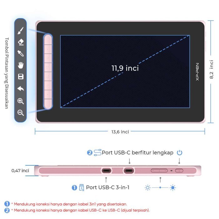 Jual Xppen Artist 12 2Nd Gen Drawing Display - 11.9 Inch | Shopee Indonesia