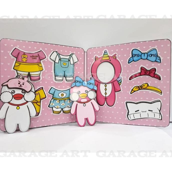 Jual sd-46 bebek viral paper duck house bebek pink mainan edukatif anak ...