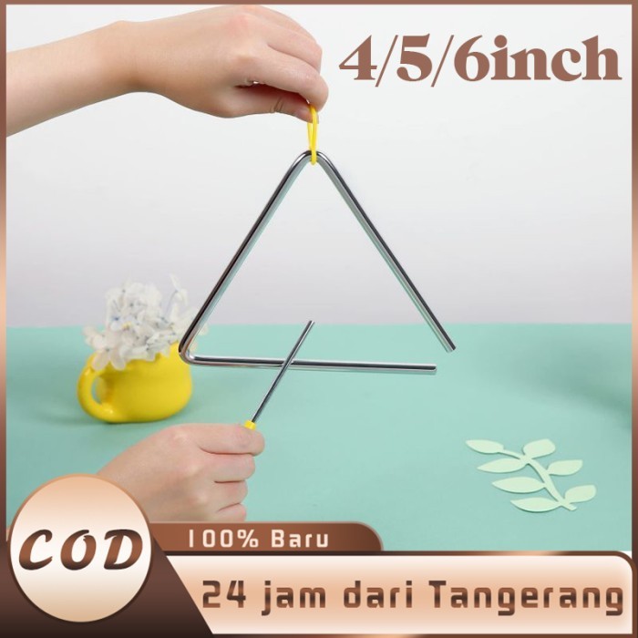 Jual TERLENGKAP Alat Musik Triangle 4/5/6 Instrument Triangle Alat ...