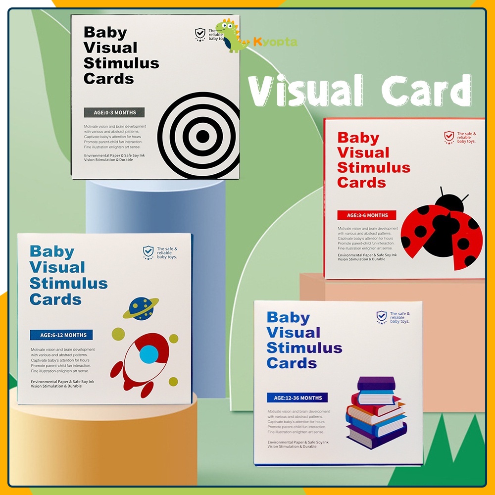 Jual Kyopta High contrast visual card Kartu pintar stimulasi visual ...