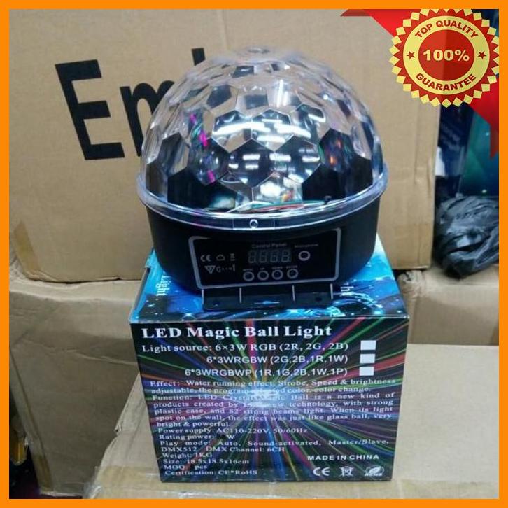 Jual (WELL) LED MAGIC BALL LIGHT / BOLA DISCO | Shopee Indonesia