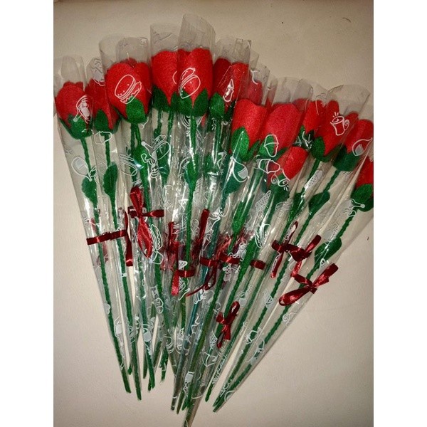 Jual [Vas] Paket Buket Bunga Mawar Satu Tangkai Kado Valentine Wisuda ...