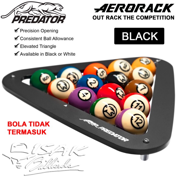 Jual Predator AeroRack Pool Ball Rack Black Triangle Segitiga Bola ...