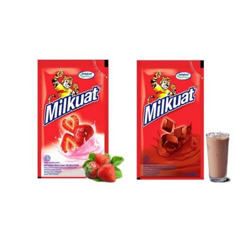 Jual Milkuat Susu UHT Bantal 1 Dus isi 54pcs @50ml Rasa Stroberi Krim ...