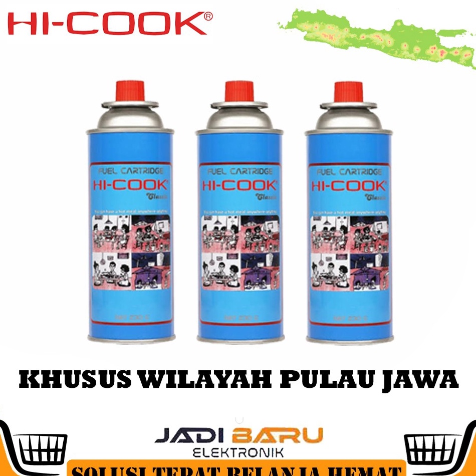 Jual ` Tabung Gas Mini Hi-Cook Gas Kompor Portable Hicook Original 230 ...