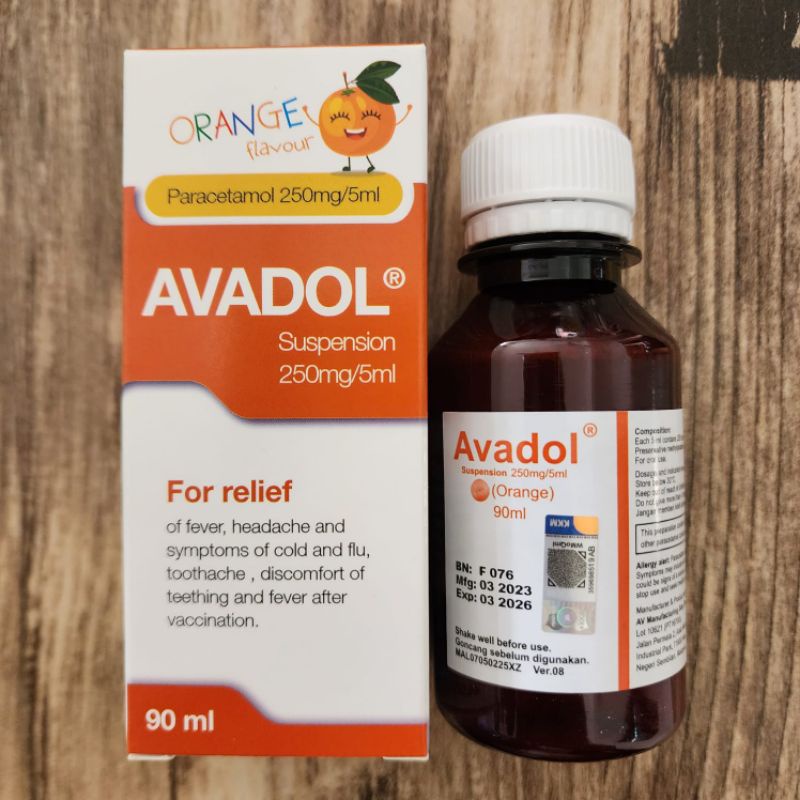 Jual Avadol Paracetamol - Penurun Demam Anak (Hope Children) | Shopee ...