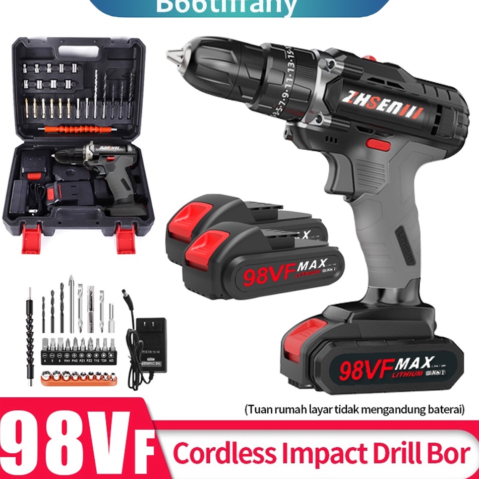 Jual TREND TERBARU Bor Baterai Bor Listrik Bor Tanpa kabel 98V Set ...