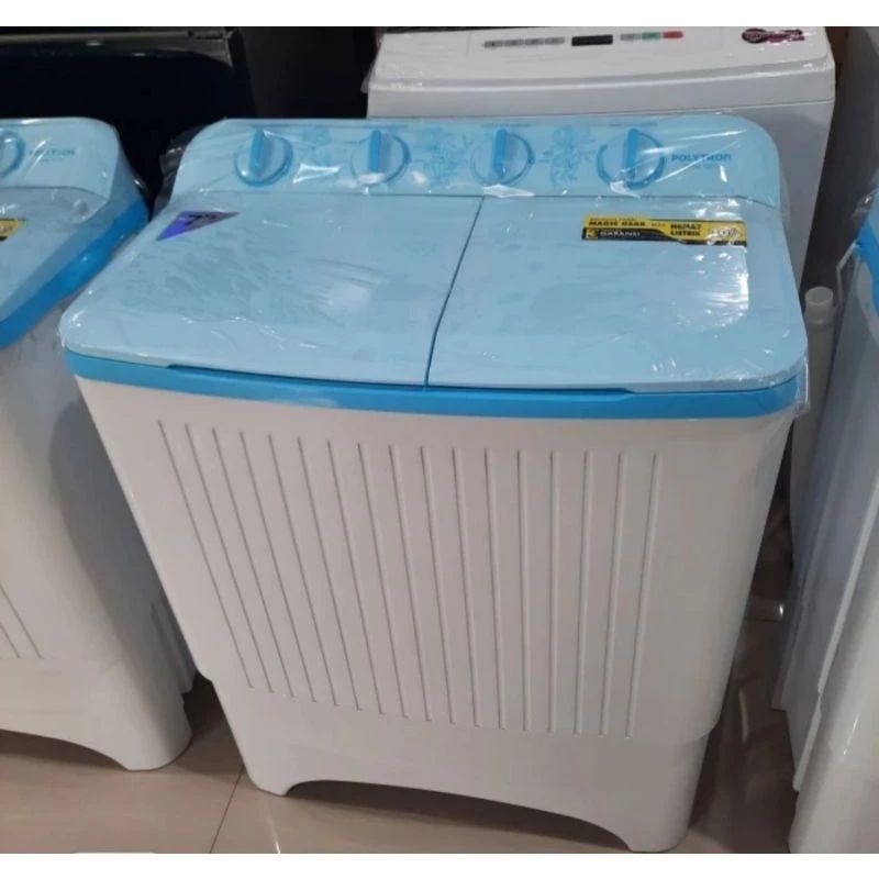 Jual MESIN CUCI POLYTRON 8KG 2 TABUNG PWM 8073 | Shopee Indonesia