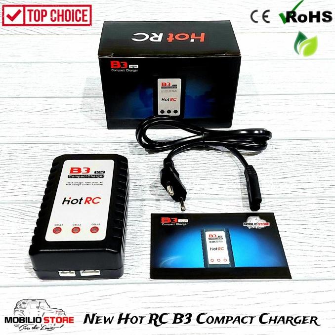 Jual Battery Compact Charger New B3 HotRC Baterai Pack LiPo Li-Ion 2S 3S | Shopee Indonesia
