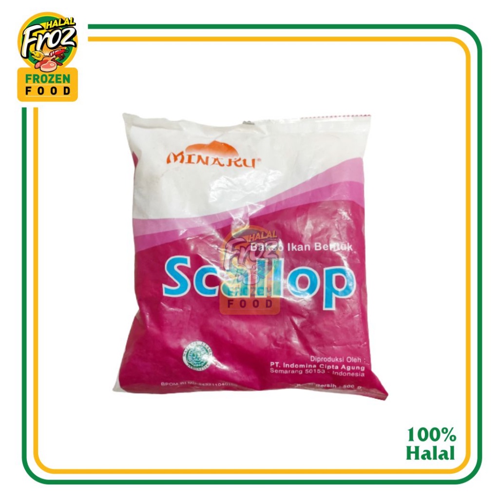 Jual Scallop Minaku 500 gr HFPRS | Shopee Indonesia