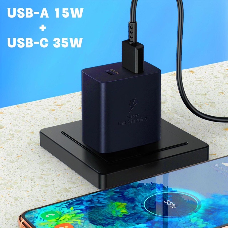 Jual Charger Samsung PD 35W 2 colokan support super fast charging ...