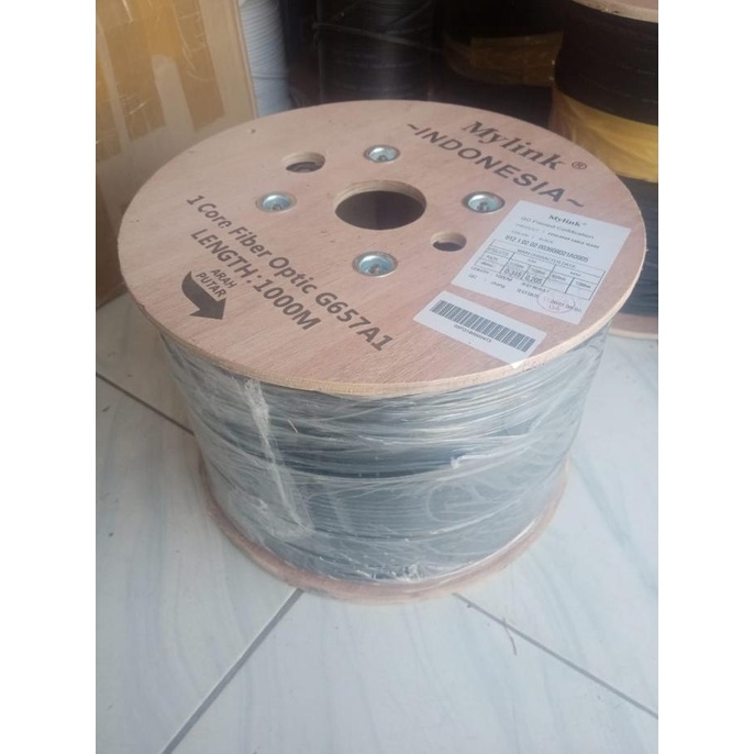 Jual KABEL FO 1 CORE 3 SELING KAWAT FTTH DROPWIRE 1000M | Shopee Indonesia