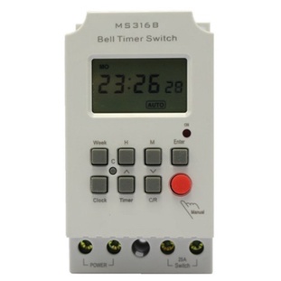 Jual Digital Bell Timer Switch 220V 25A Total 68 Program 1~99 detik ...