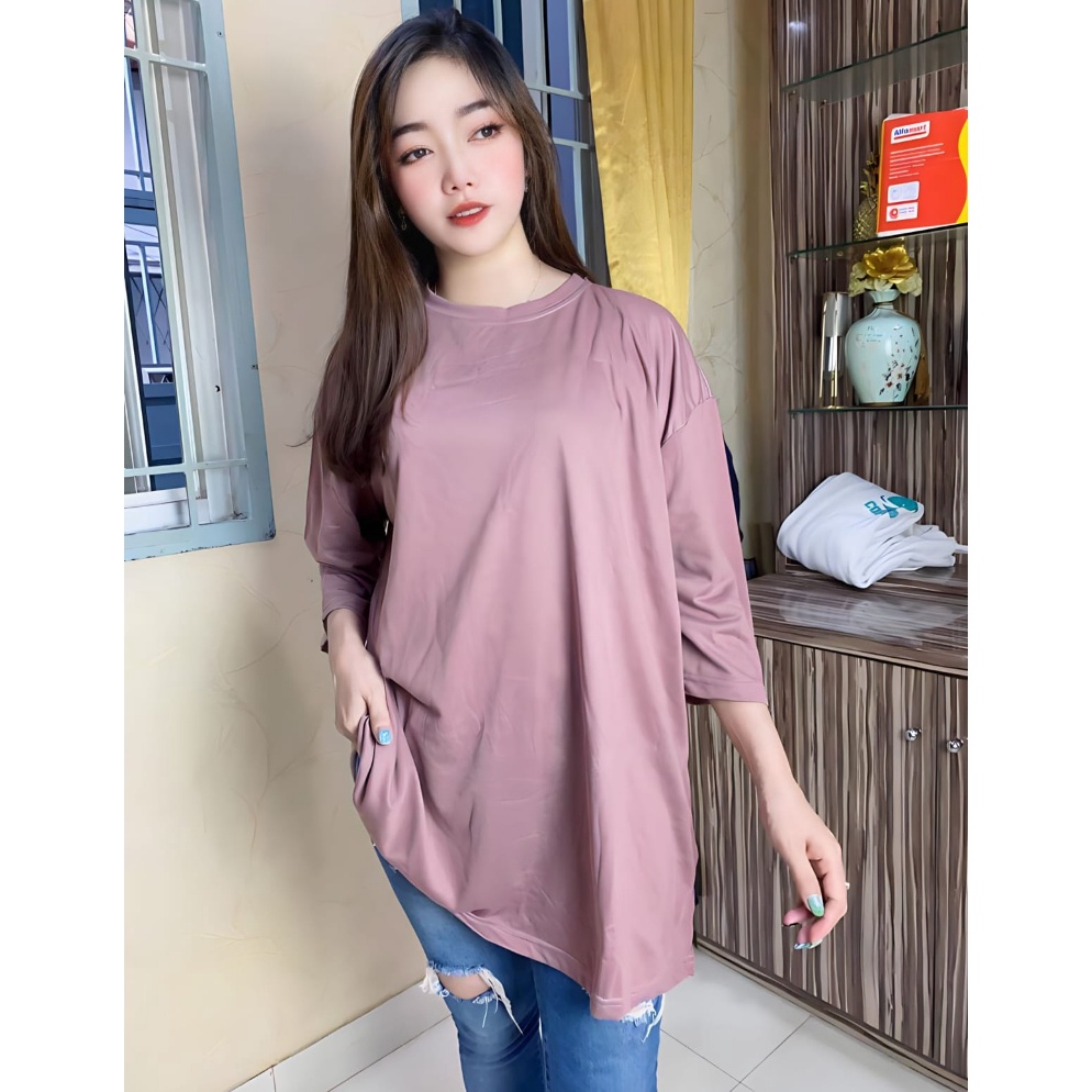 Jual Model Keren.. ATASAN OVERSIZE VIRAL KAOS JUMBO WANITA HIJAB ...