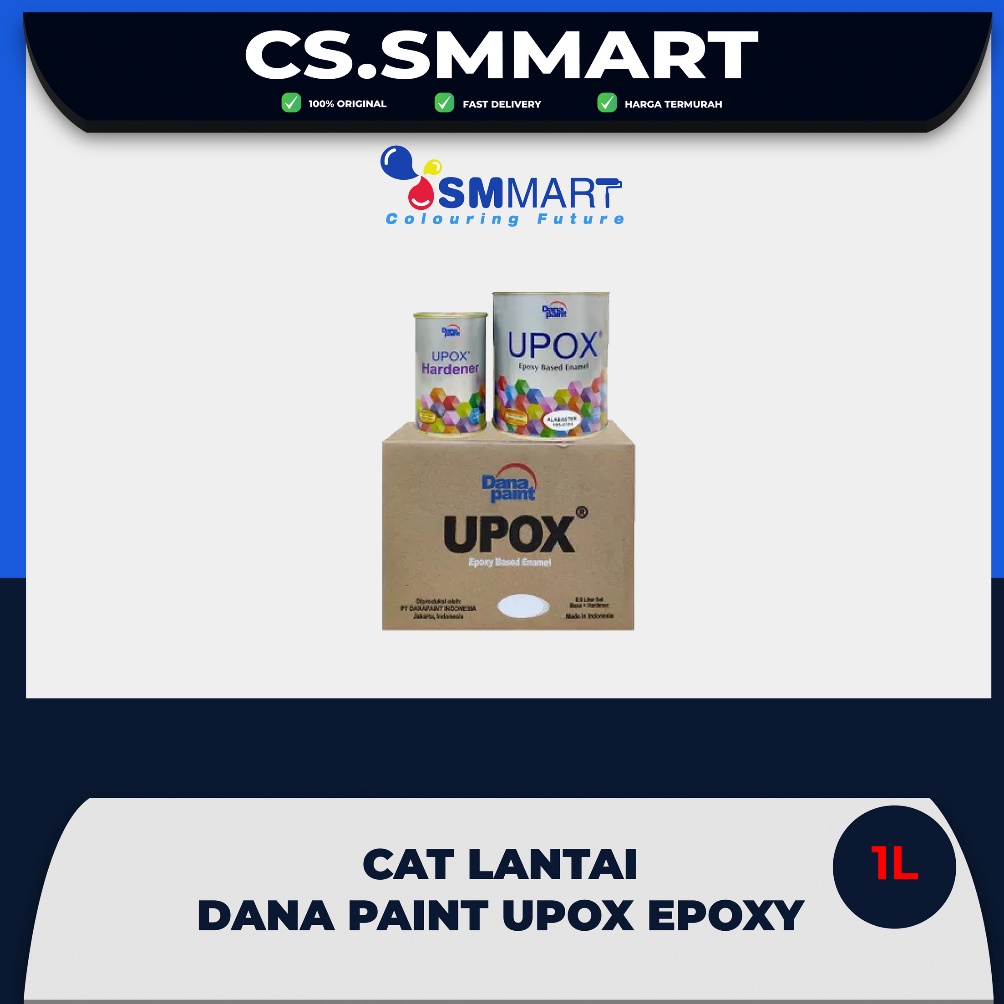 Jual Modern.. CAT LANTAI EPOXY UPOX DANA PAINT 1LTR / FLOOR COATING 60 ...
