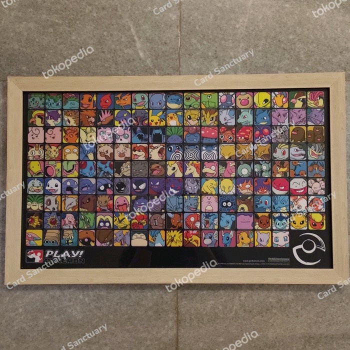 Jual Pokemon Professor Playmat - Kanto Dex Black | Shopee Indonesia