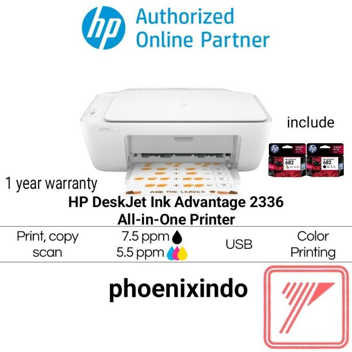 Jual hp deskjet ink advantage 2336 hp2336 hp 2336 aio print, scan, copy | Shopee Indonesia