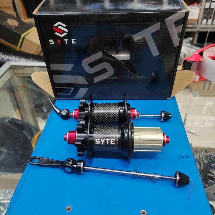 Jual Hub freehub sepeda Merk SYTE 28 Holes Carbon Discbrake Hub - ST ...