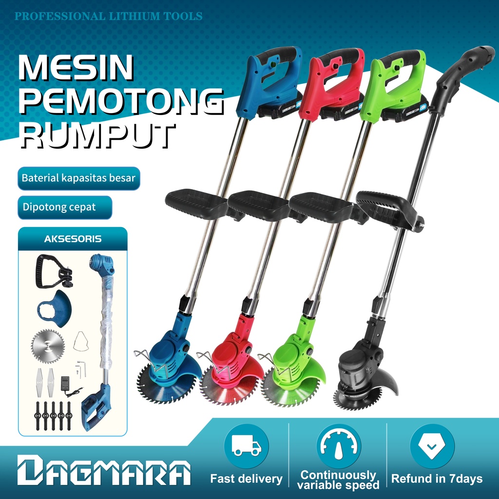 Jual DAGMARA Kualitas Tinggi 21V Mesin Potong Rumput Pemotong Rumput ...