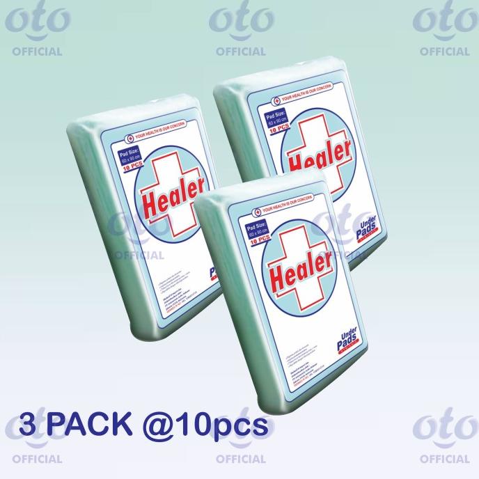 Jual HEALER Underpad Perlak Sekali Pakai Alas Pasien 3 Pack ( isi 30 ...