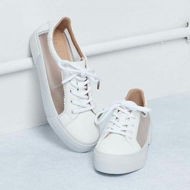 Jual TRANSPARAN SIDE SNEAKERS TALI WANITA SMALL & BIG SIZE (SEPATU ...